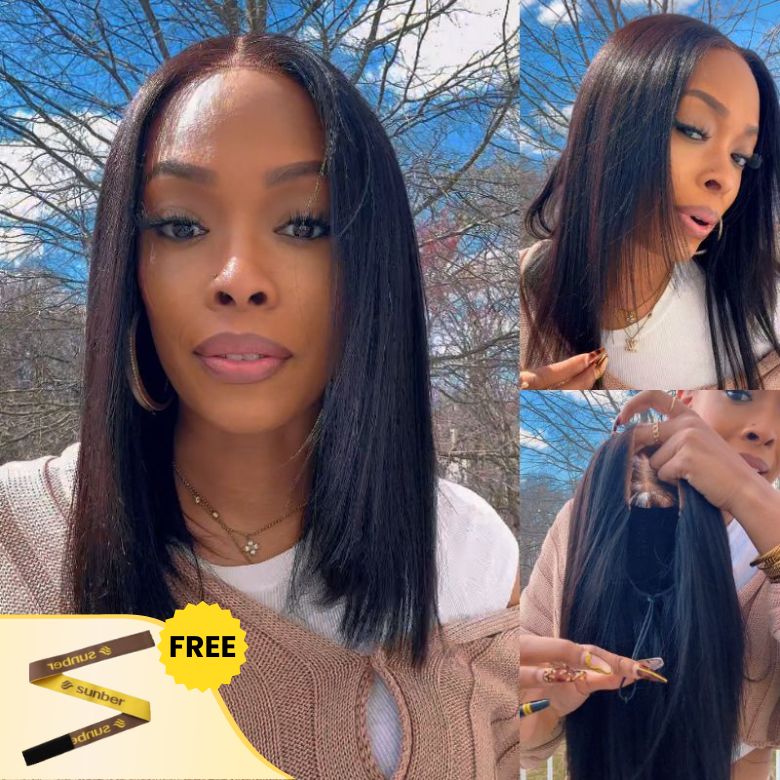 Glueless Human Hair Wigs & Bundles With Closure | Sunber Hair